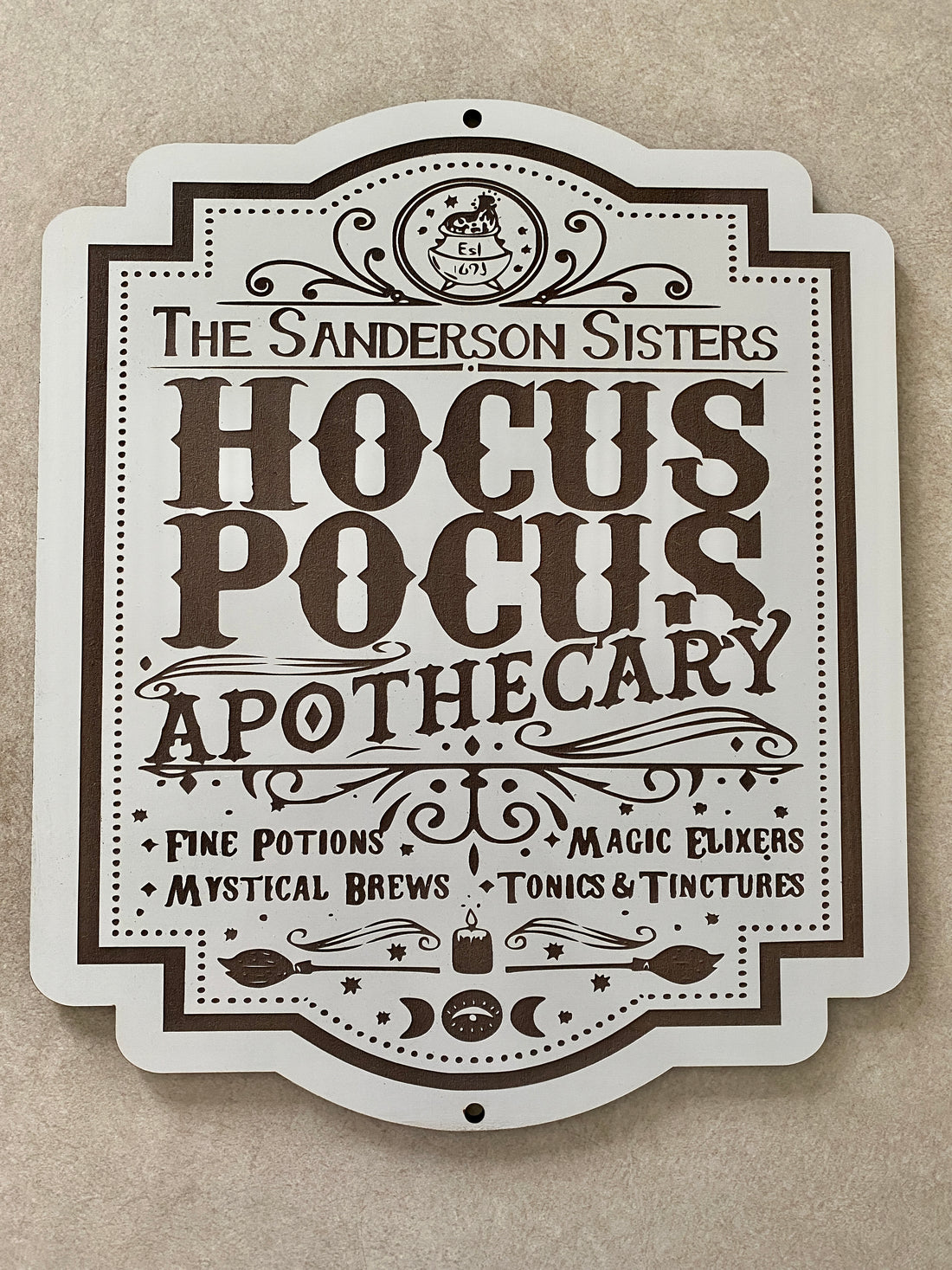 Hocus Pocus Apothecary Sign – Cutter and Burns Laserwork Co.