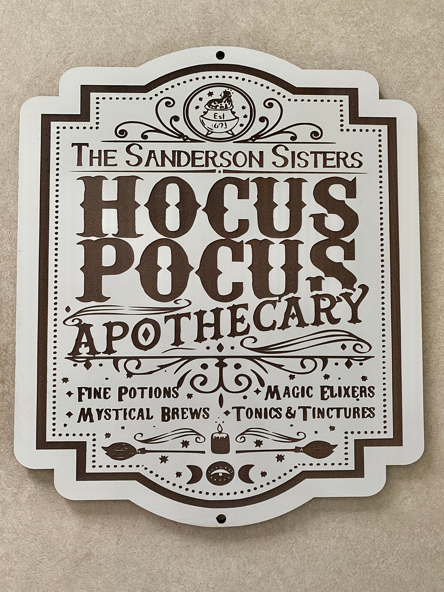 Hocus Pocus Apothecary Sign – Cutter and Burns Laserwork Co.